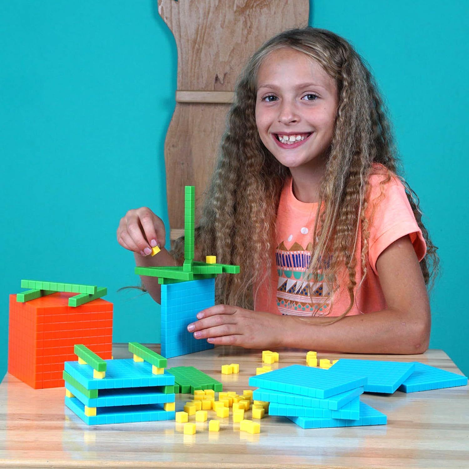 131 PCS Base Ten Blocks for Math - Place Value Blocks, Base 10 Math ...