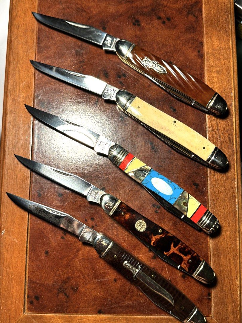 5 x Rough Rider Muskrat Pattern pocket Knives., Hobbies & Toys ...
