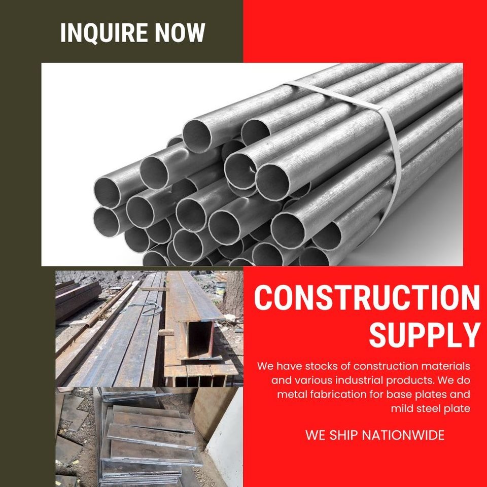 6 Meters Long G.I Tubular / GI Tubular / Square Tube / Deform Bar / RSB ...