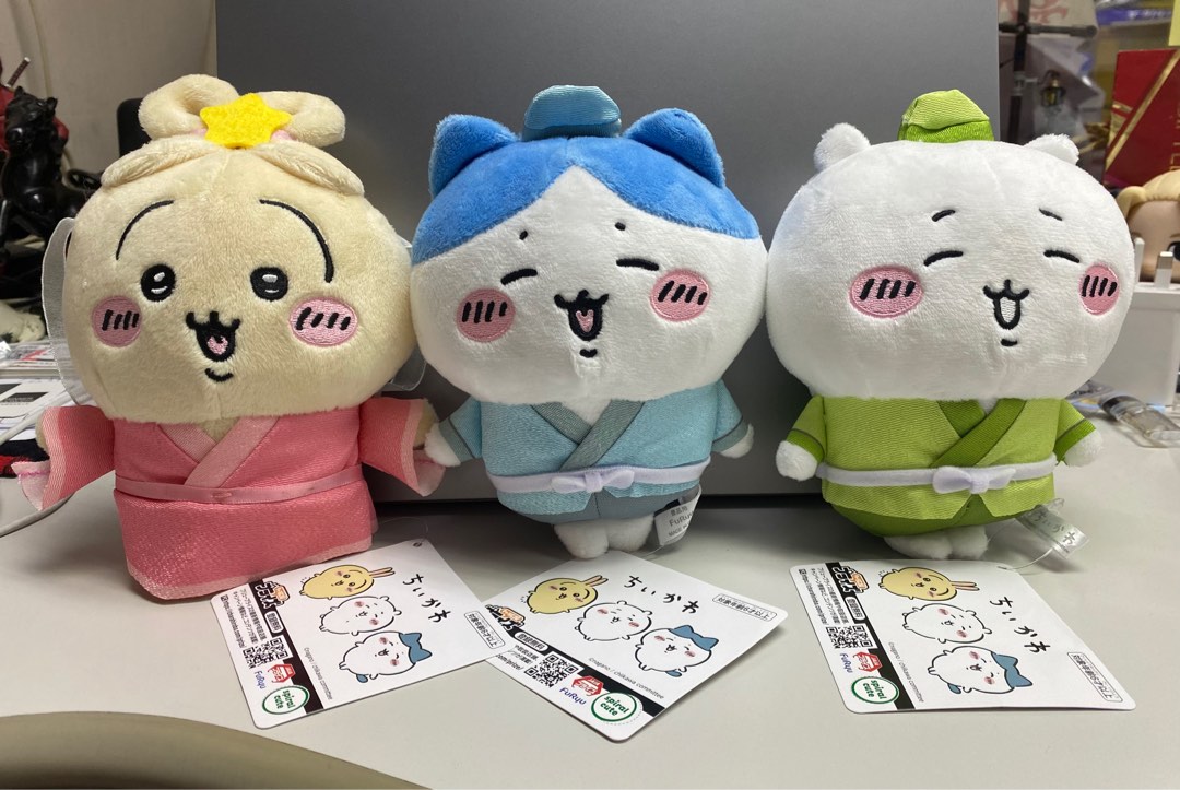 ‼️全新現貨 Chiikawa 七夕 公仔一套三隻 限定款 日版 中Size 兔兔 小八 小可愛 掛飾 momonga Usagi 兔哥 飛鼠 ...