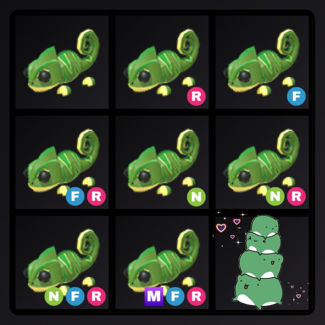 Adopt Me Chameleon *Cheap*, 興趣及遊戲, 玩具 & 遊戲類 - Carousell