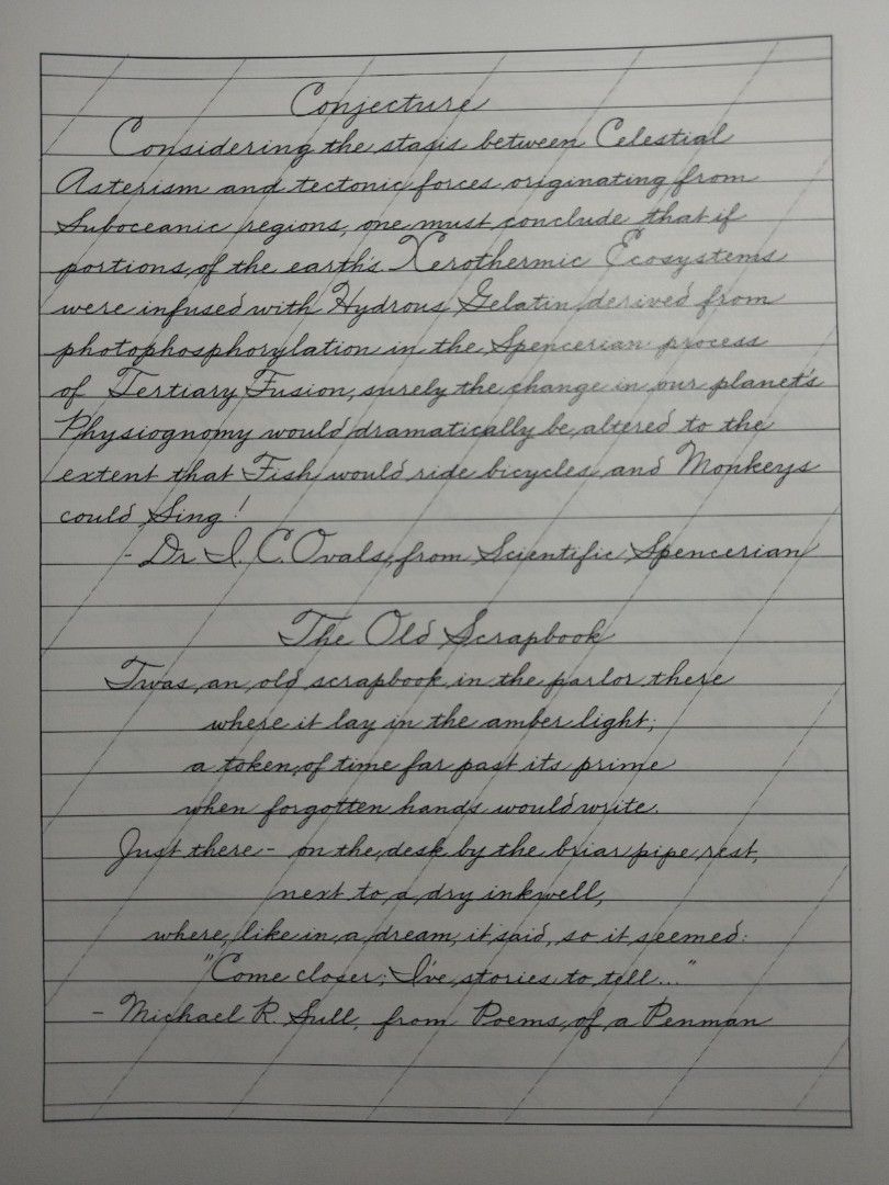 American Cursive Handwriting, Hobbies & Toys, Stationery & Craft, Other ...