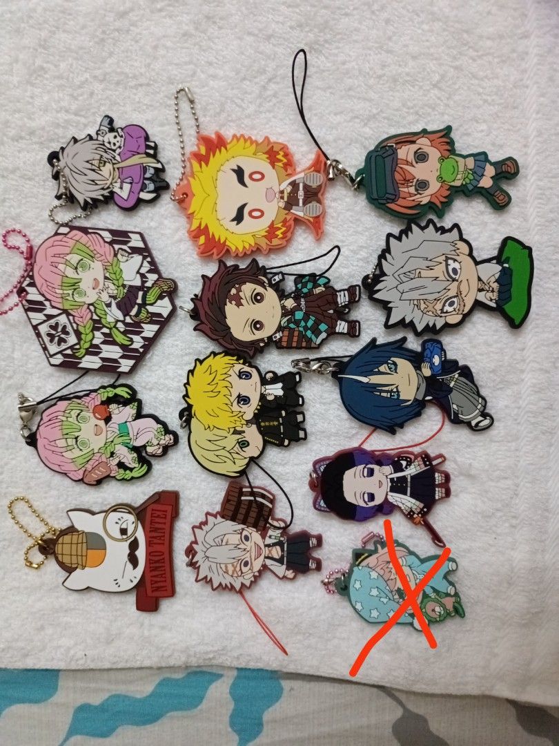 Anime rubber keychain (big) IV, Hobbies & Toys, Collectibles ...