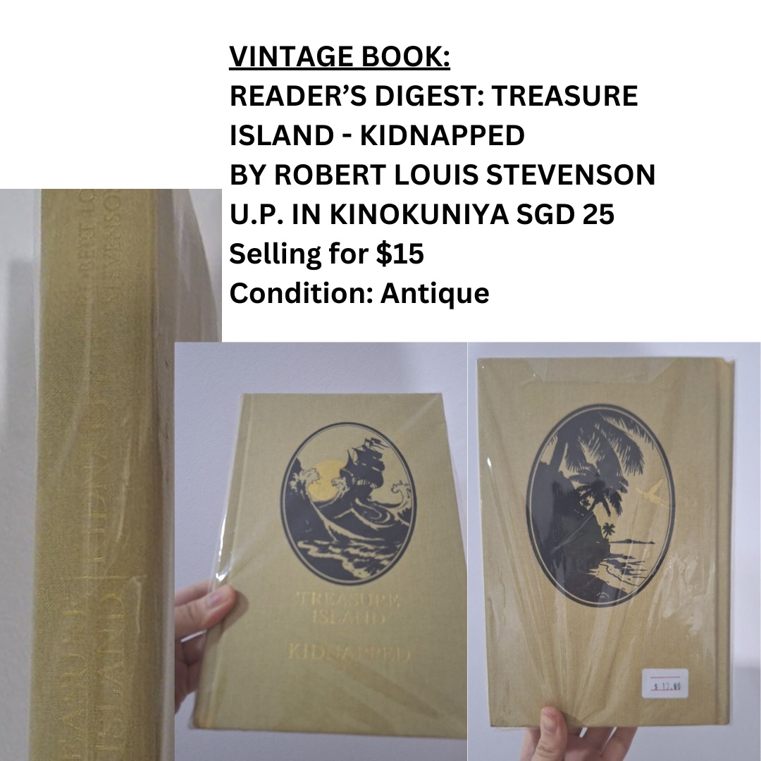 [ANTIQUE FIND!]VINTAGE BOOK: READER’S DIGEST: TREASURE ISLAND ...
