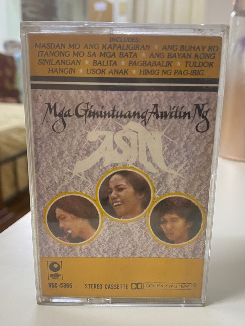 Asin – Mga Ginintuang Awitin Ng Asin - OPM Philippines Original Folk Rock Music Cassette Tape ...