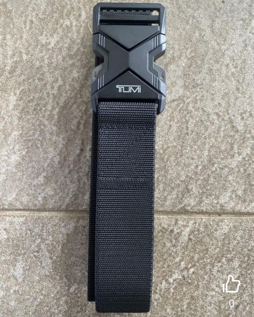 Belt Tumi Buckle Besi Metal Black Tali Strap Nilon, Fesyen Pria ...