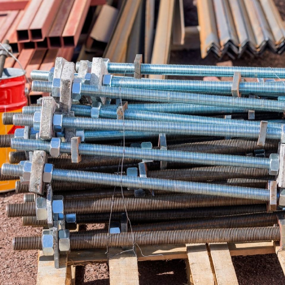 BI Carbon Anchor Bolt / Base Plate / MS Plate / Mild Steel Plate / Stud ...