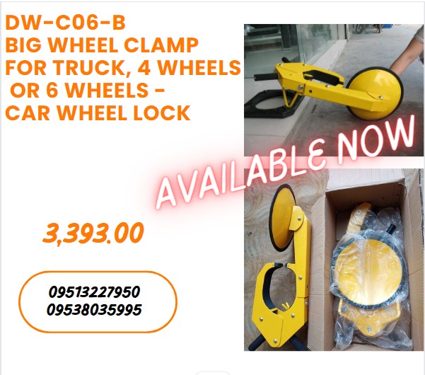 BIG WHEEL CLAMP FOR TRUCK, 4 WHEELS OR 6 WHEELS - CAR WHEEL LOCK ...
