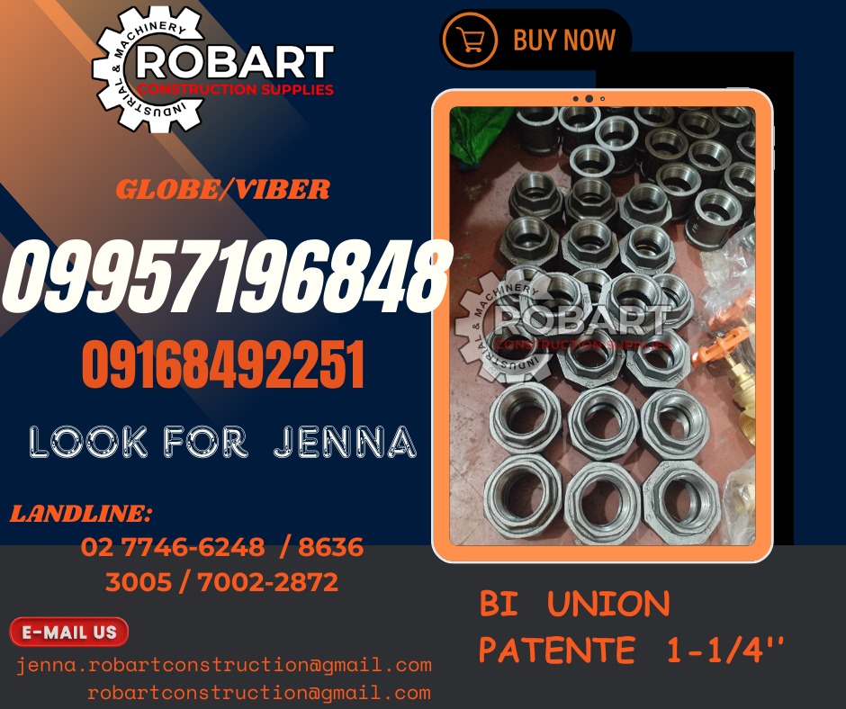 black iron union patente 1-1/4'' threaded, Commercial & Industrial ...