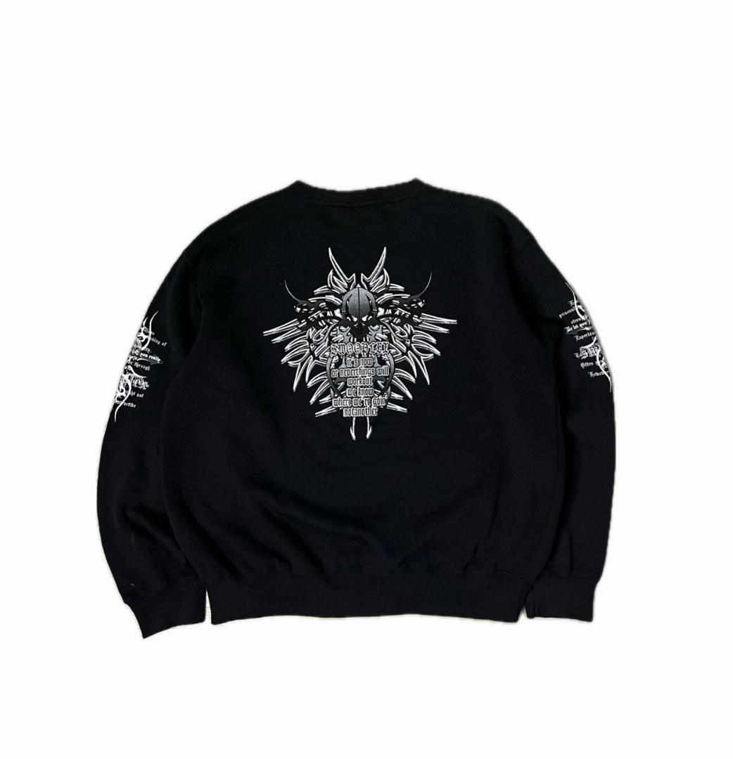 BOXY TRIBAL SKULL SWEATSHIRT not jnco dogtown sohk tribal gear hiphop ...