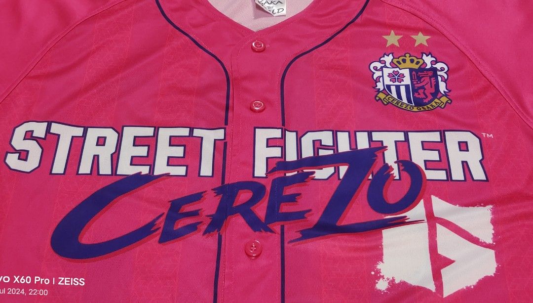 Capcom street fighter basebal jersey, Men's Fashion, Tops & Sets ...