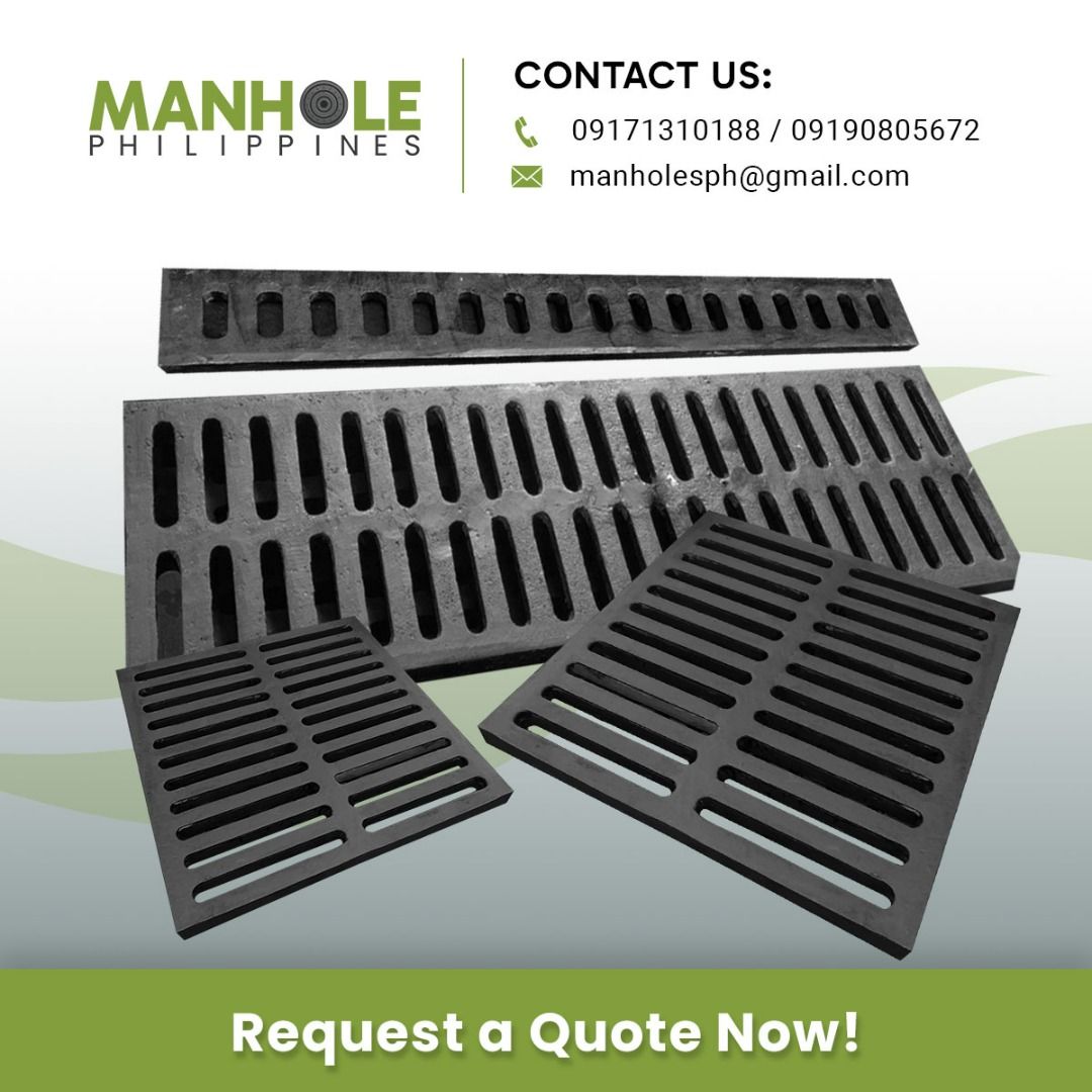 Cast Iron Trench Grating and Catch Basin, Commercial & Industrial ...