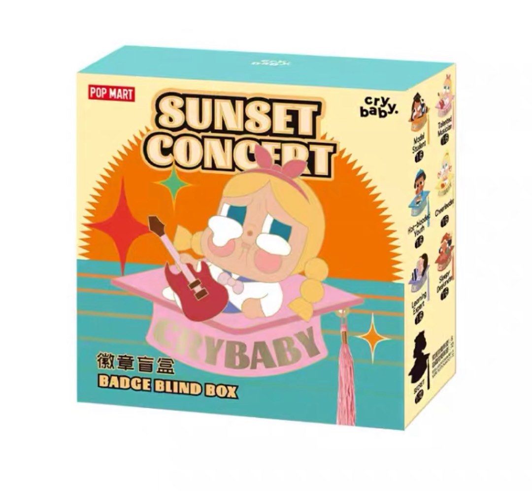 CRY BABY SUNSET CONCERT BADGE / FULL SET / SINGLE BLIND BOX / ABLE TO ...