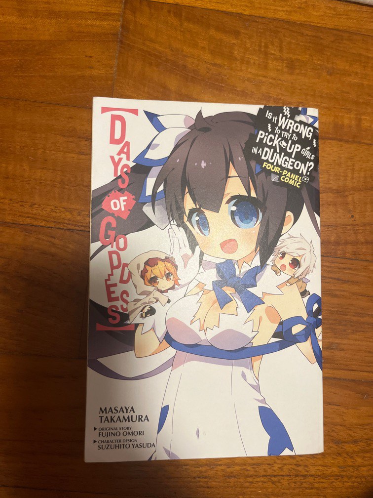days of goddess danmachi yonkoma 4koma is it wrong to try to pick up ...