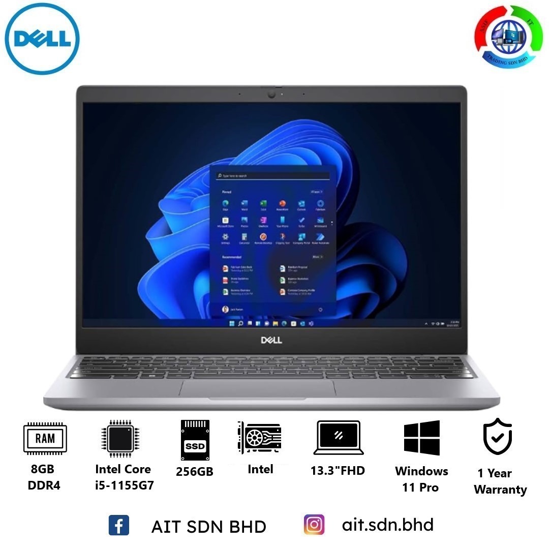 Dell Latitude 3330 13.3"FHD Laptop Intel®️ Core™️ i5-1155G7 8GB 256GB ...