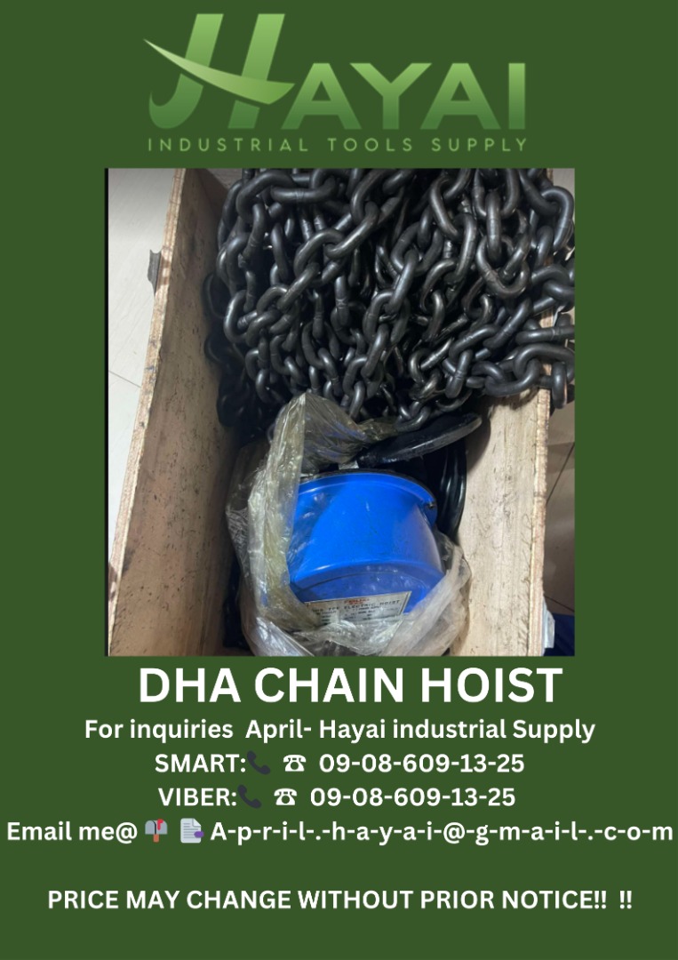 DHA chain hoist, Commercial & Industrial, Construction Tools ...