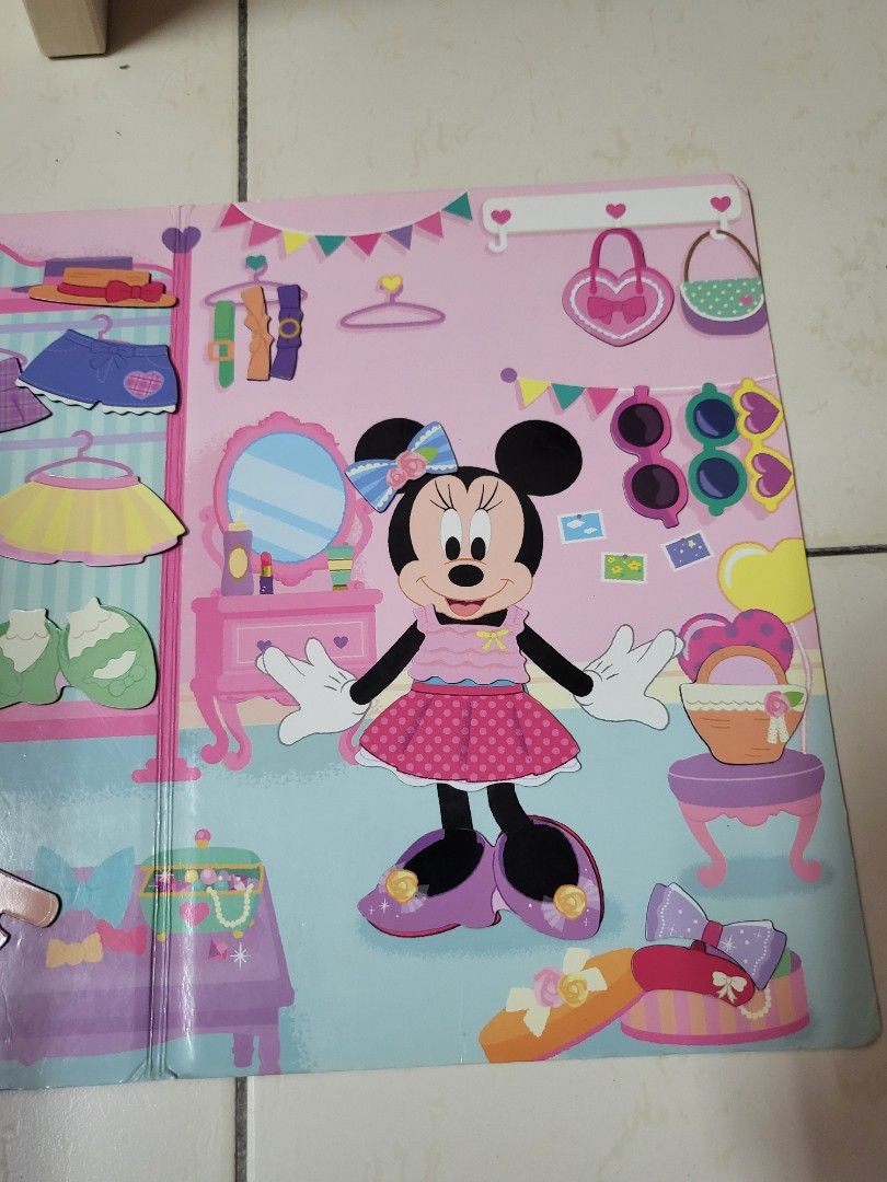 Disney minnie mouse magnetic book-paper doll, Hobbies & Toys, Toys ...