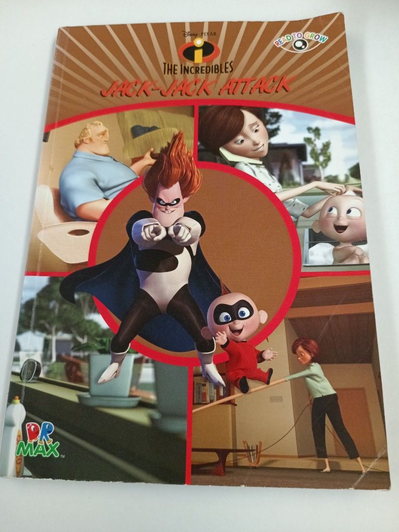 Disney pixar The incredibles Jack- Jack Attack,Cars, 興趣及遊戲, 書本 & 文具, 小說 ...
