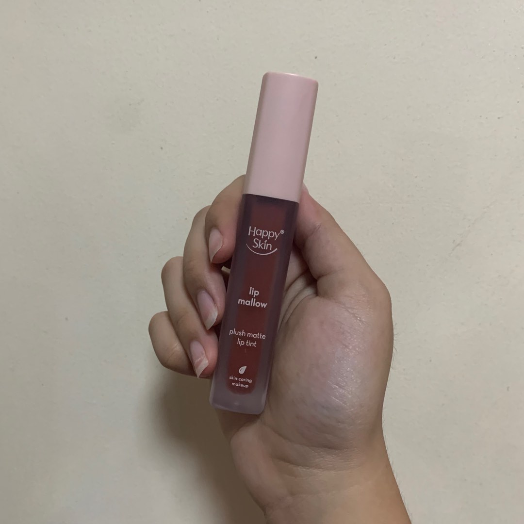 happy skin lip mallow plush matte lip tint (cinnamon), Beauty ...