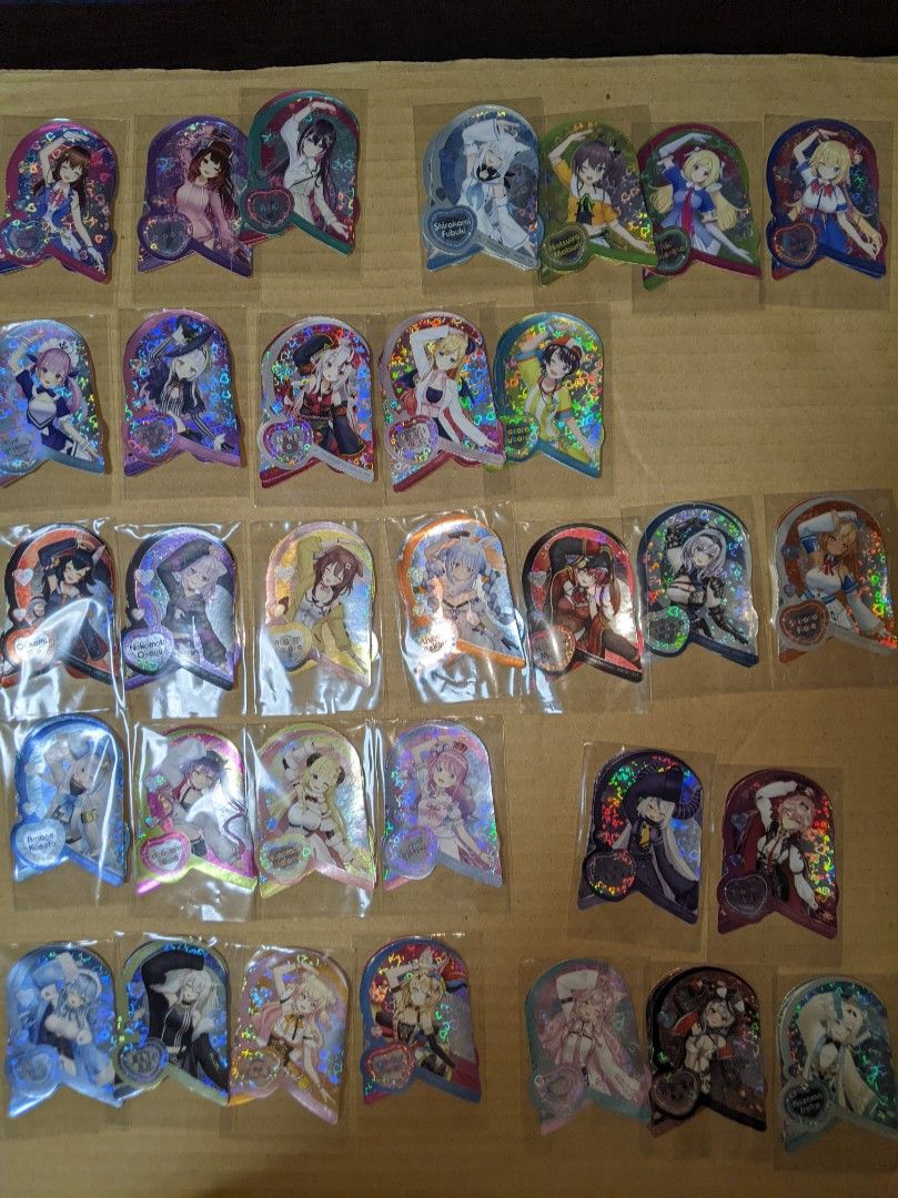 Hololive Kira Sticker Set Bandai Sora/Roboco/AZKi/Aki/Haato/Fubuki ...