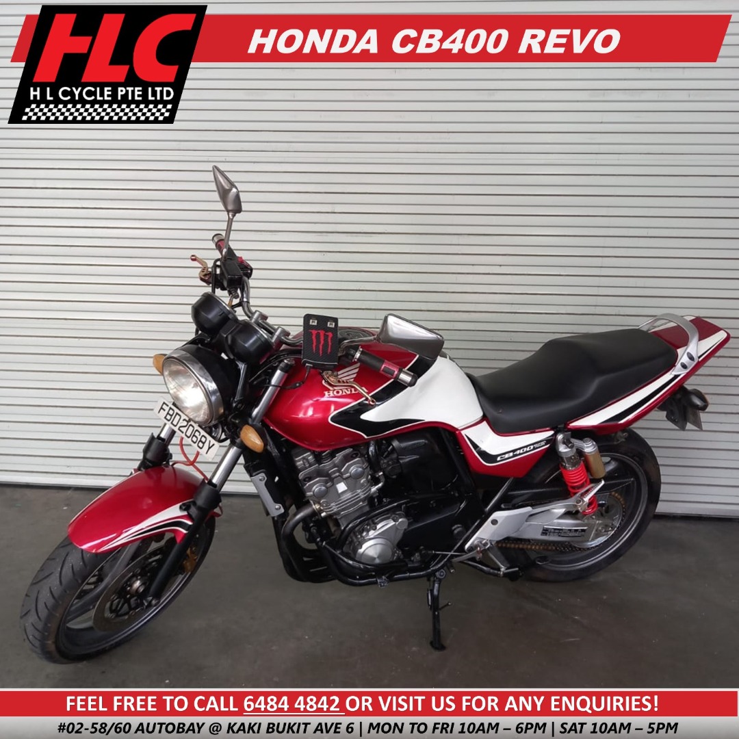 HONDA CB400 REVO 1 COE TILL 12/2028 END MONTH PROMO!!!, Motorcycles, Motorcycles for Sale, Class ...