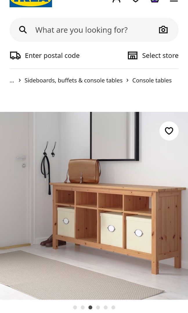 IKEA HEMNES CONSOLE TABLE, Furniture & Home Living, Furniture, Tables ...