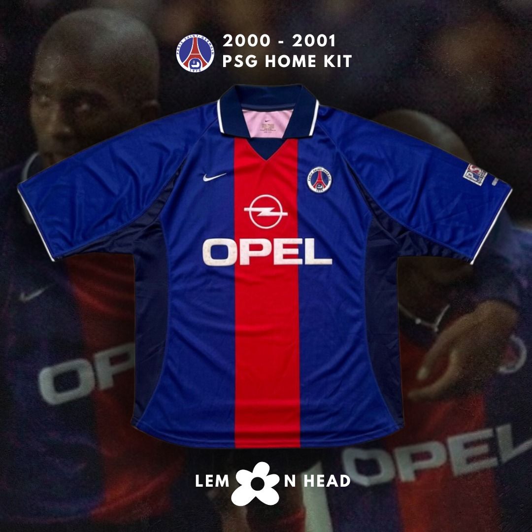 Jersey Original Paris Saint Germain PSG Home Kit 2000 - 2001 Player ...