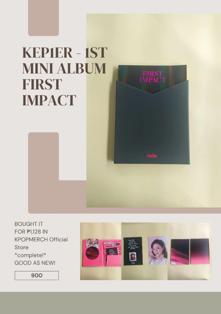 KEPLER 1ST MINI ALBUM (1ST IMPACT) COMPLETE WITH PC!, Hobbies & Toys ...