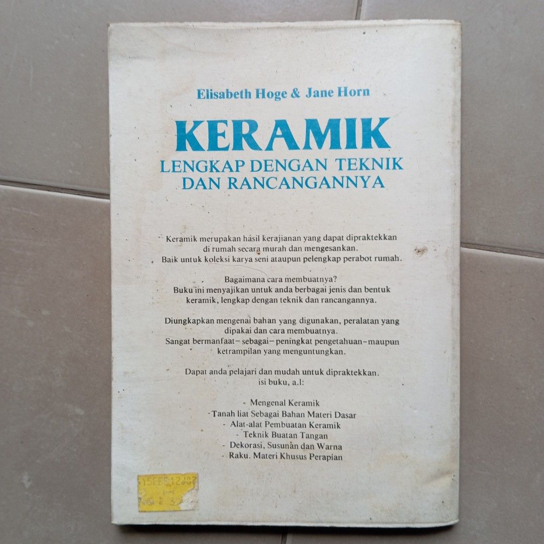 Keramik - Teknik & Rancangannya, Buku & Alat Tulis, Buku di Carousell