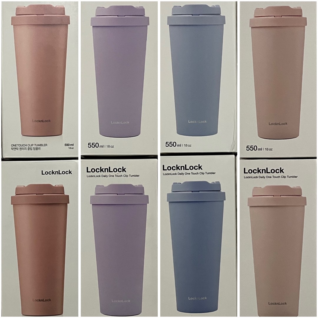 Locknlock Daily One Touch Tumblr 550ml, Kitchen & Appliances di Carousell