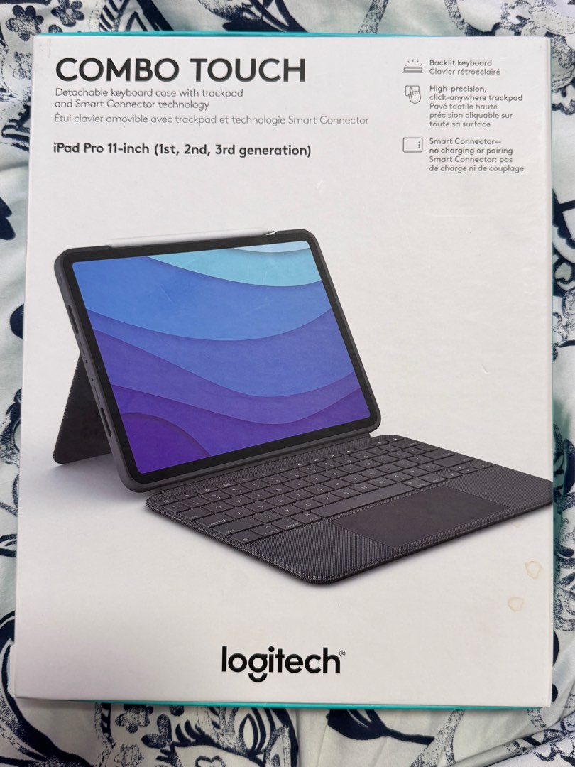 Logitech Combo Touch keyboard for iPad Pro 11, Computers & Tech, Parts ...