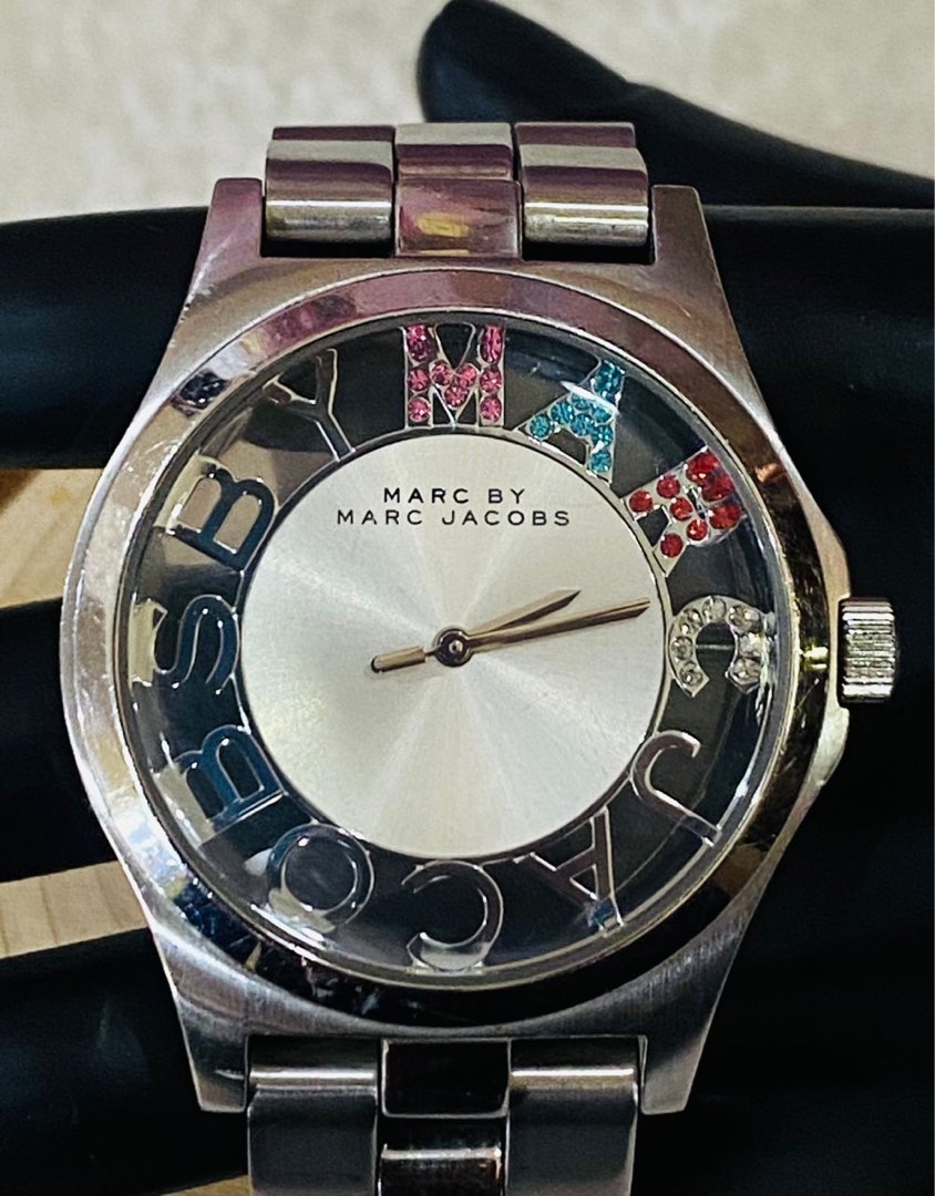 Marc by Marc Jacobs Henry Skeleton Silver colored/Steel 40 mm, Luxury ...