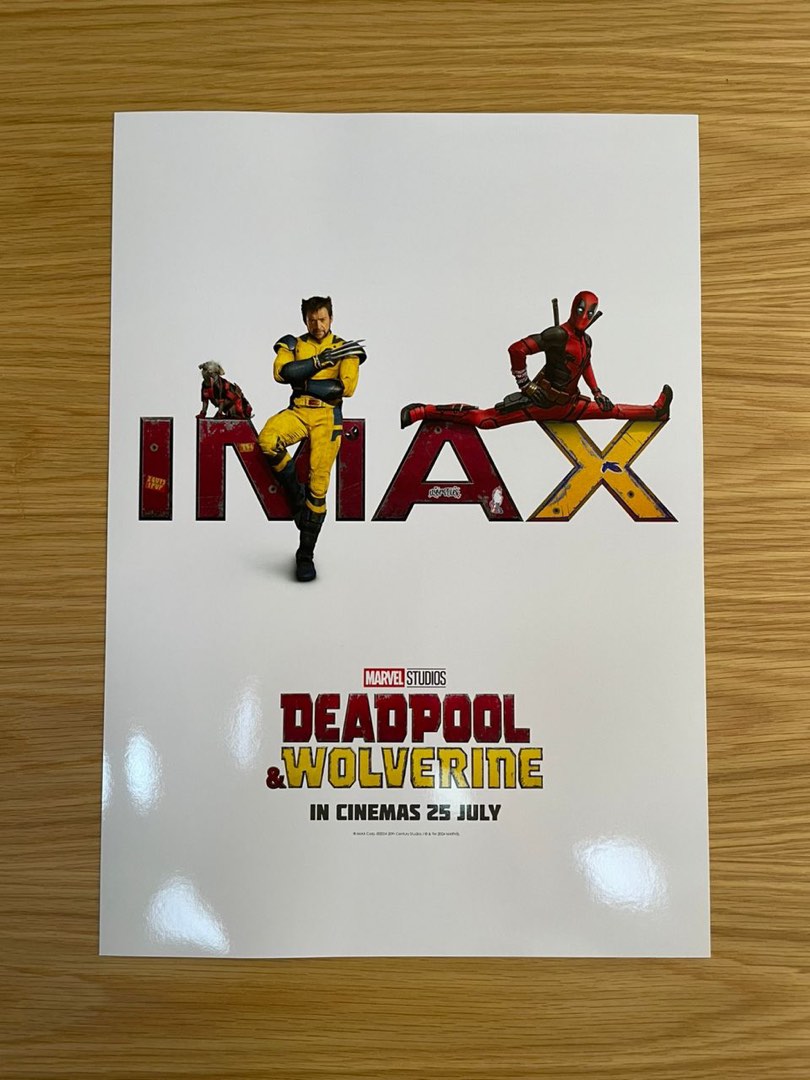 Marvel Deadpool & Wolverine Poster (Authentic), Hobbies & Toys, Books ...