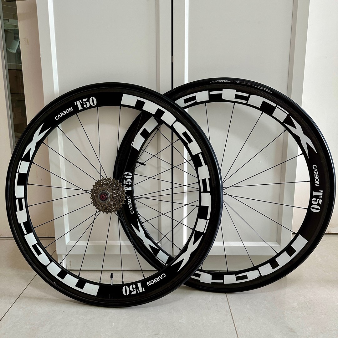 Matrix T50 Carbon Wheelset Road bike, Sports Equipment, Bicycles ...