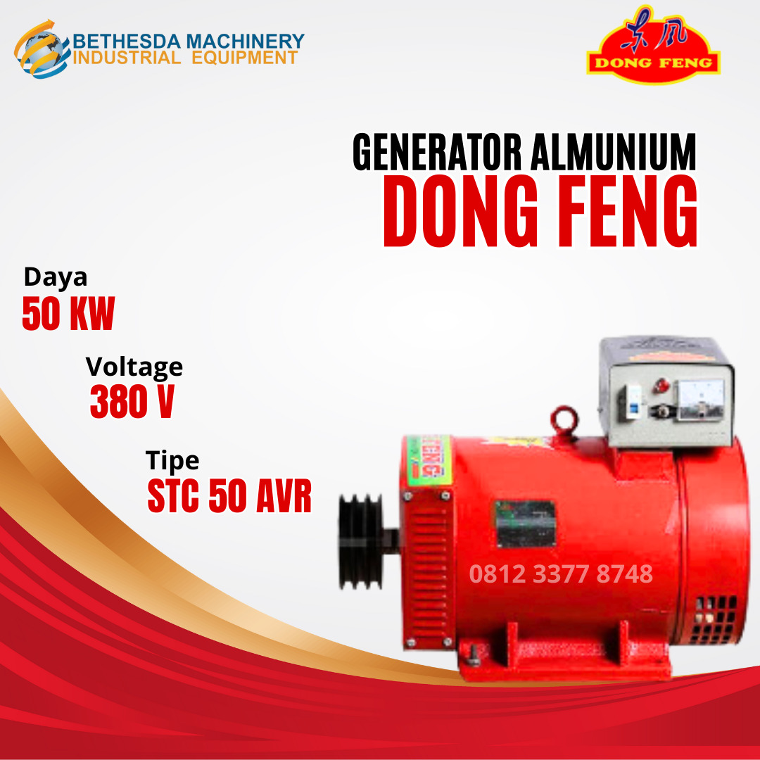 Mesin Dongfeng Generator 50 KW / STC 50 AVR generator mesin 3 phase ...