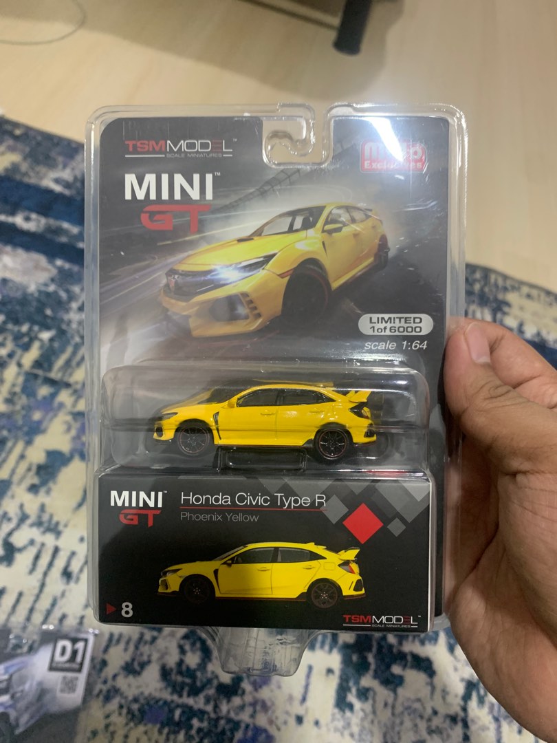 Mini GT #8 Honda Civic Type R Phoenix Yellow - Mijo Exclusive, Hobbies ...