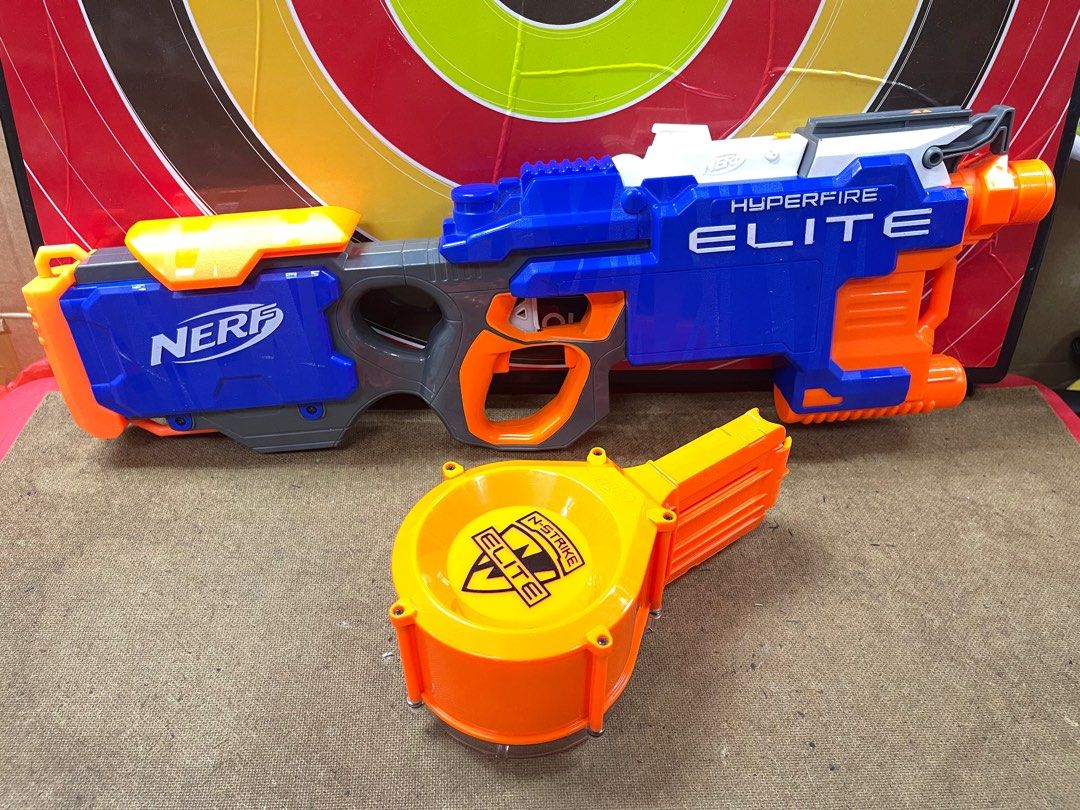 Nerf N Strike Elite Motorised HyperFire, Hobbies & Toys, Toys & Games ...
