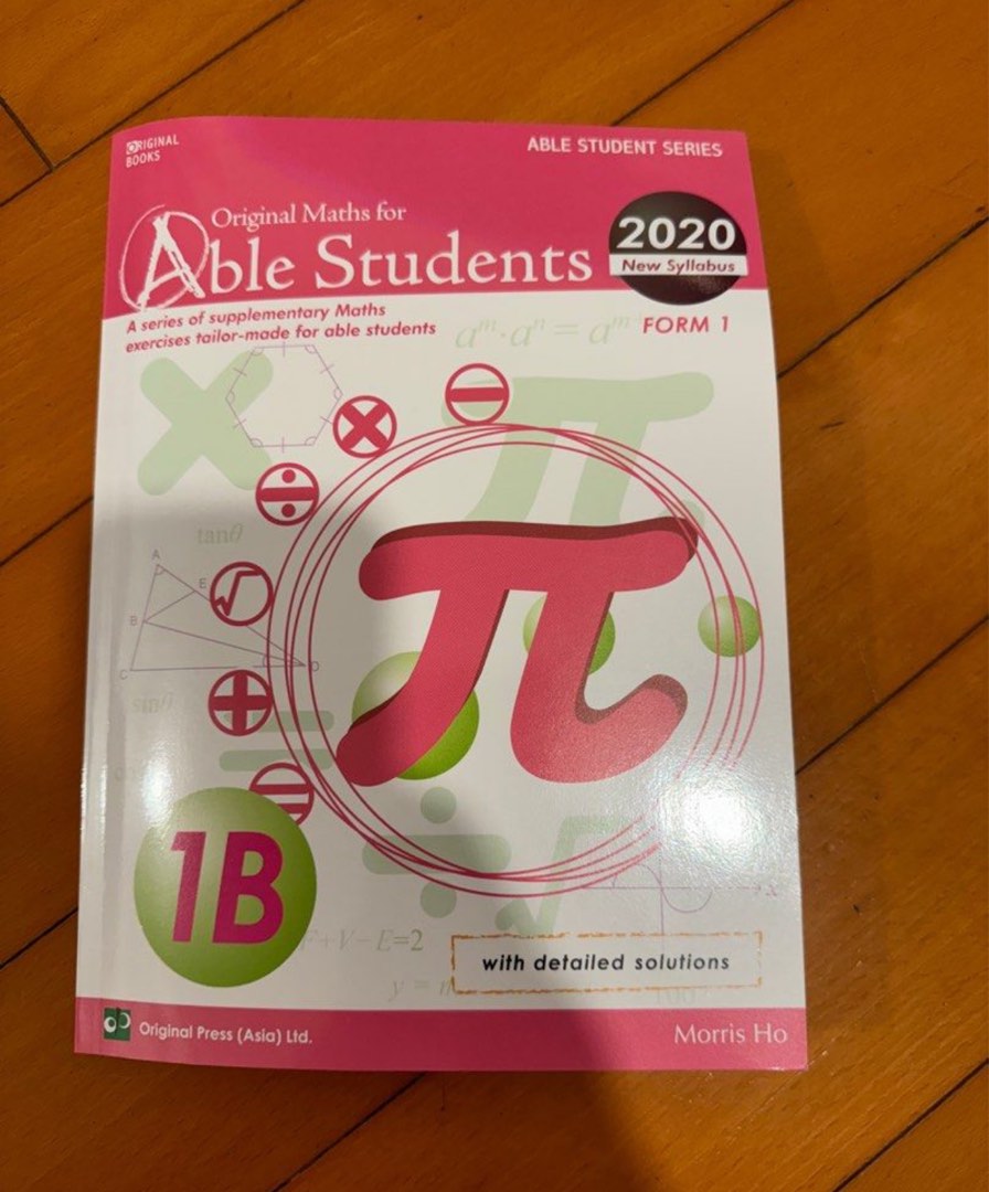 Original maths for able students 2020 Form 1, 興趣及遊戲, 書本 & 文具, 書本及雜誌 ...