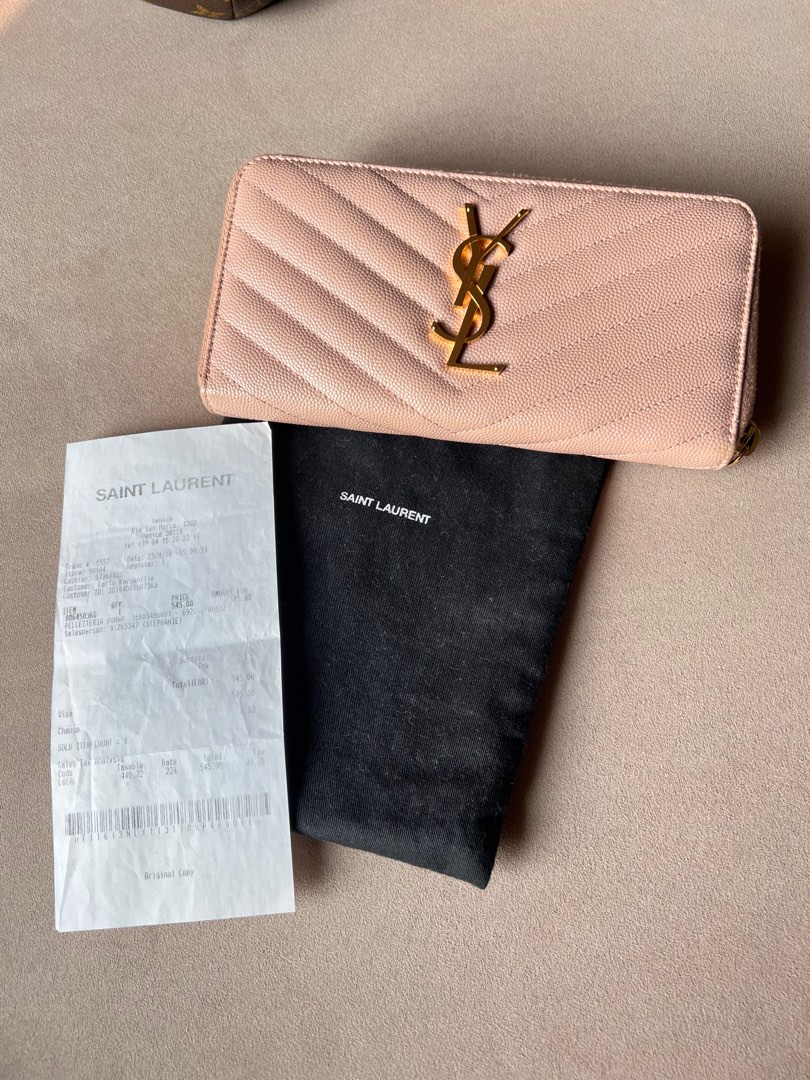 Original YSL long wallet, Luxury, Bags & Wallets on Carousell