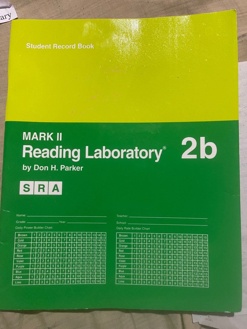 reading laboratory 2b SRA, Hobbies & Toys, Books & Magazines, Textbooks ...