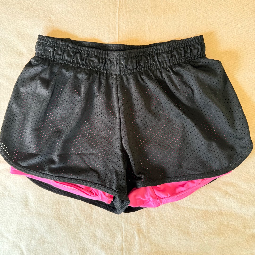 Running Shorts with Inner Tights (Pink), Women's Fashion, Activewear on ...