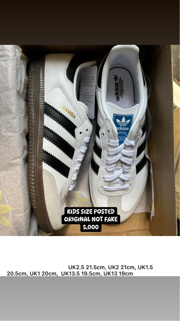 Samba Adidas KIDS original not fake, Babies & Kids, Babies & Kids ...