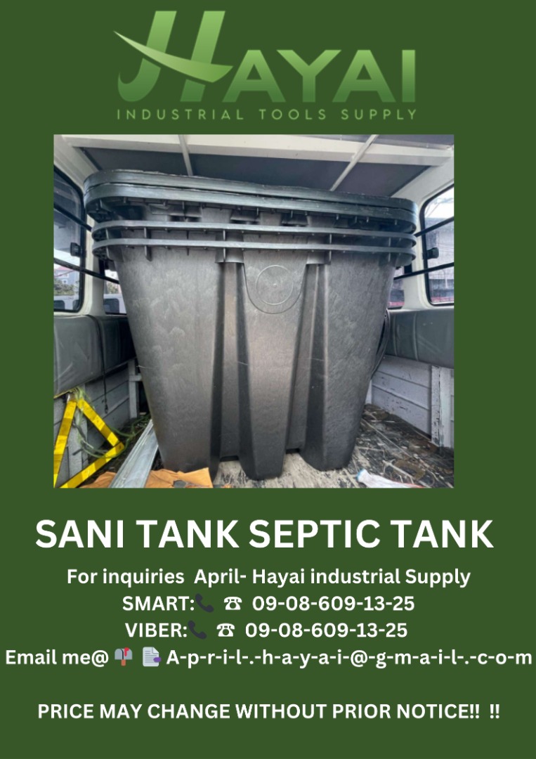 Sani tank septic tank, Commercial & Industrial, Construction Tools ...