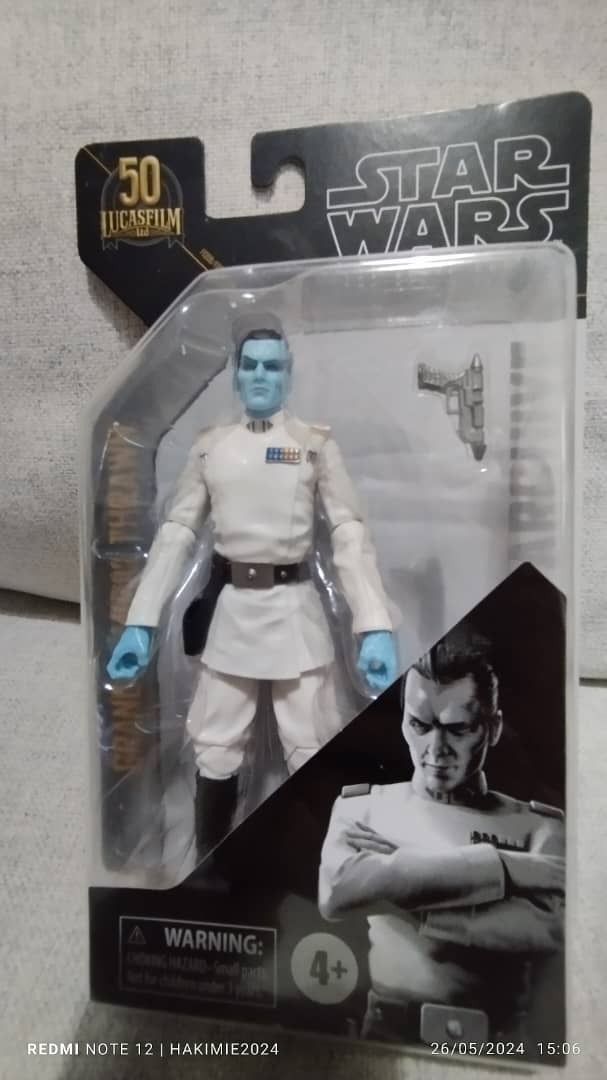 Star Wars The Black Series Archive Grand Admiral Thrawn Toy 6-Inch ...