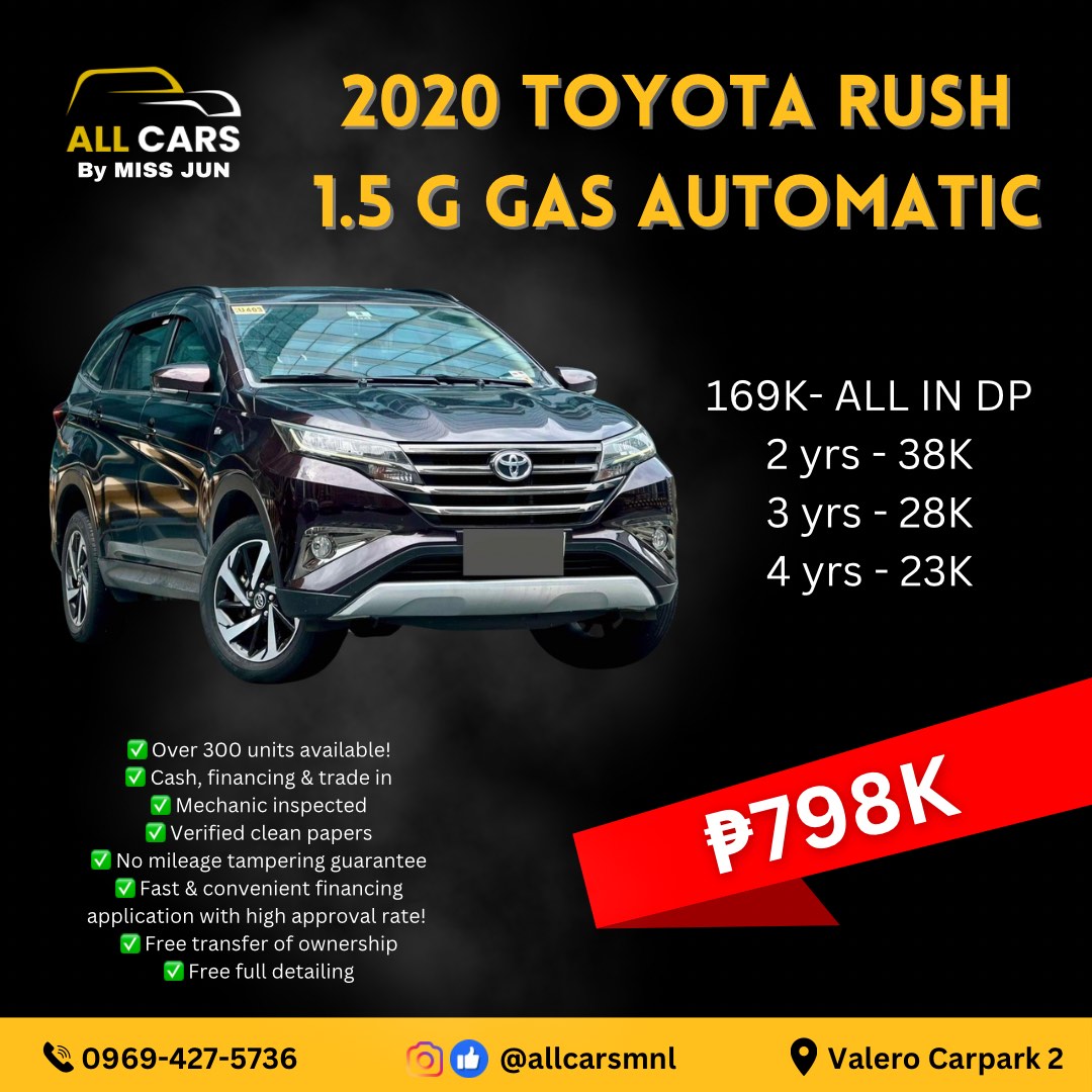 Toyota Rush 1.5 G Auto, Cars for Sale, Used Cars on Carousell