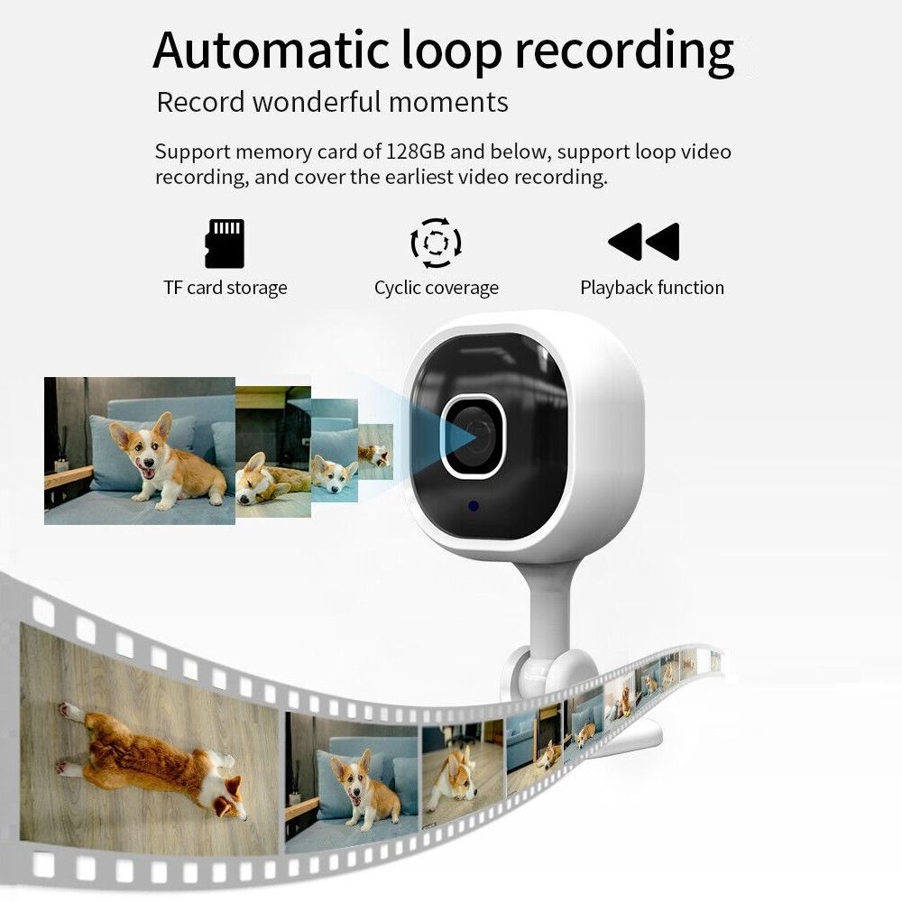 USB A3 迷你智慧相機 WiFi 遠端無線 1080p Wifi 安全保護相機 bynckp USB A3 Mini Smart ...