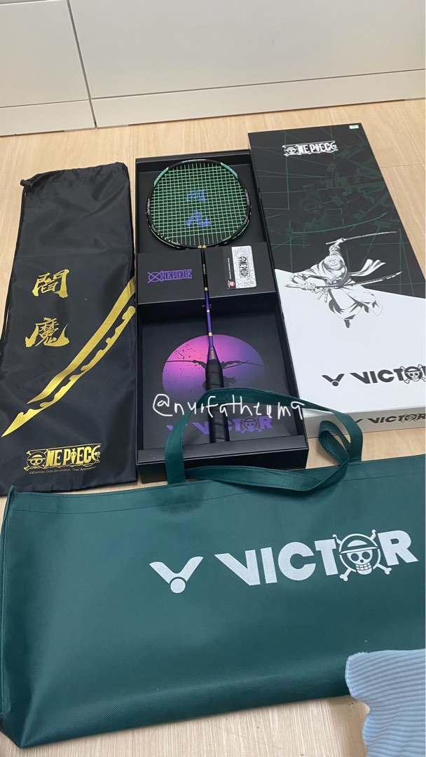 Victor x One Piece Enma Zoro Badminto Racket (Auraspeed), Sports ...