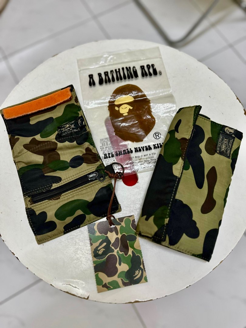 wallet porter X bathing ape original, Men's Fashion, Watches ...