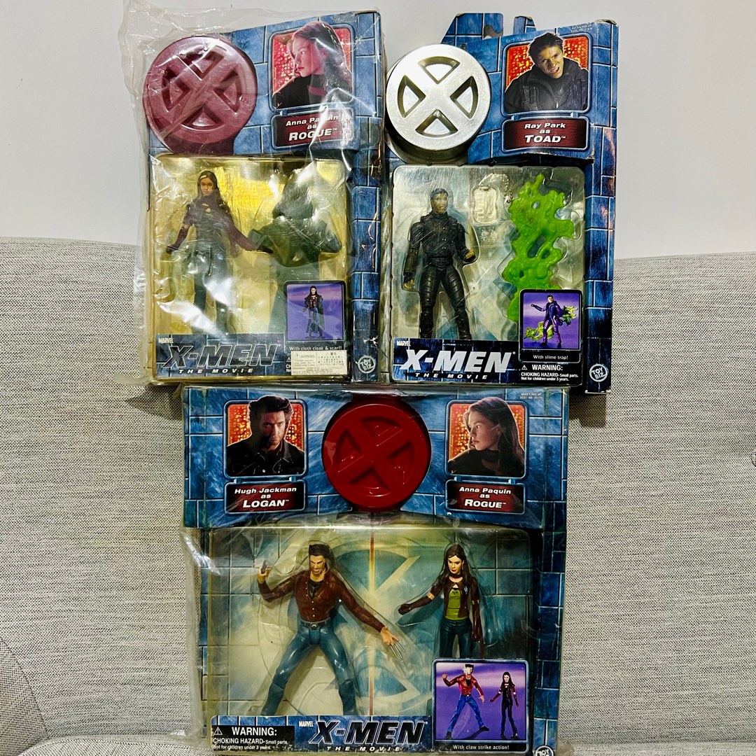 XMen Wolverine Toad Rogue Toybiz not Hasbro 變種特攻 羅剎 小淘氣 蛤蟆 狼人 Fox 20th ...