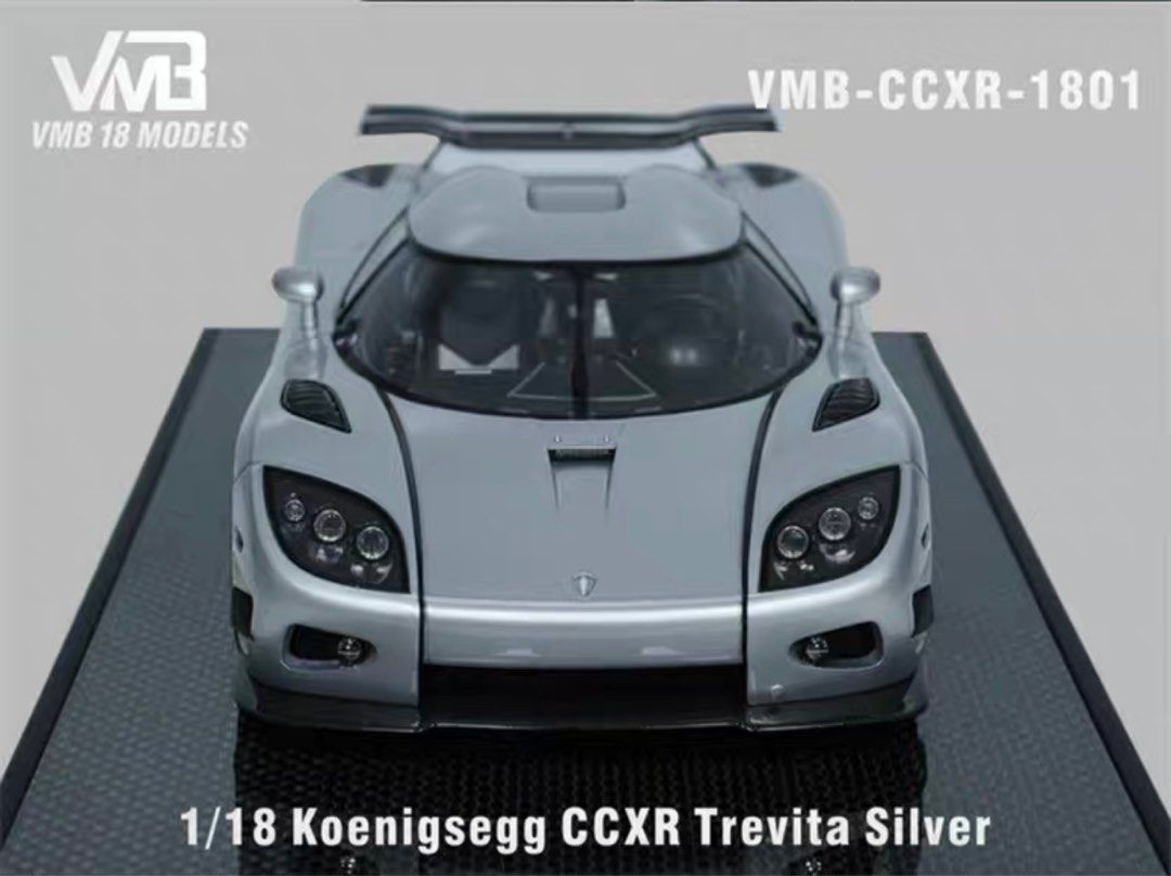 1/18 VMB Koenigsegg CCXR Trevita (comes with display case) - Silver ...